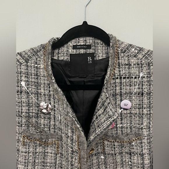 R13 | Jackets & Coats | R3 Slouch Tweed Jacket Size Medium | Poshmark